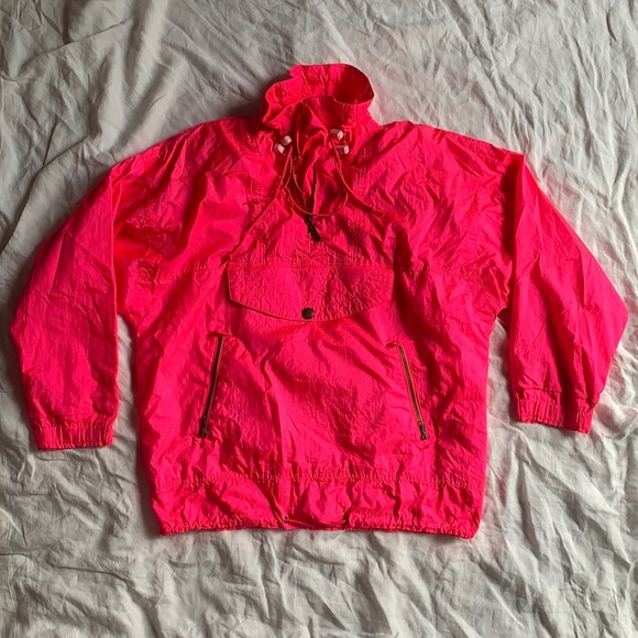 OSSI | Jackets & Coats | Ossi Skiwear Bright Neon Pink Anorak Large ...